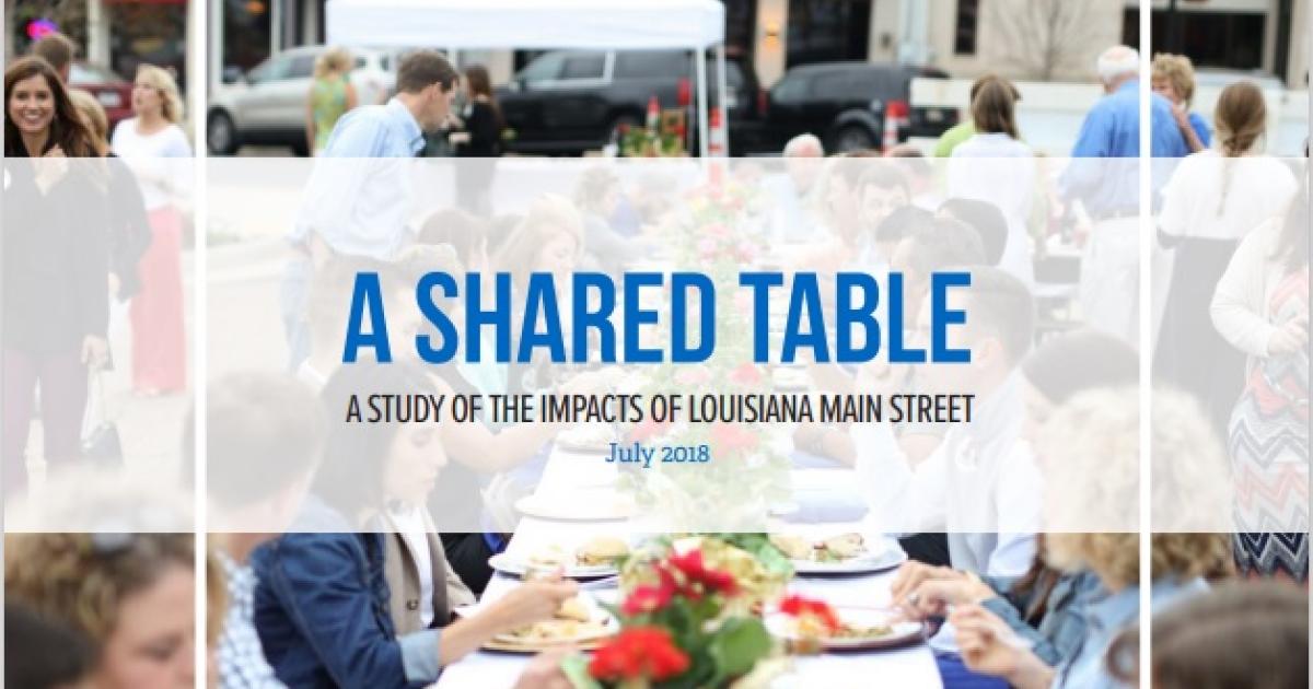 A Shared Table | LouisianaMainStreet.org